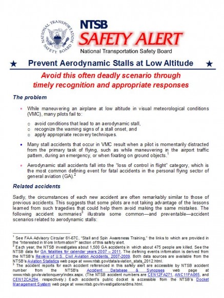 NTSB shouts - will anyone listen? : Air Facts Journal