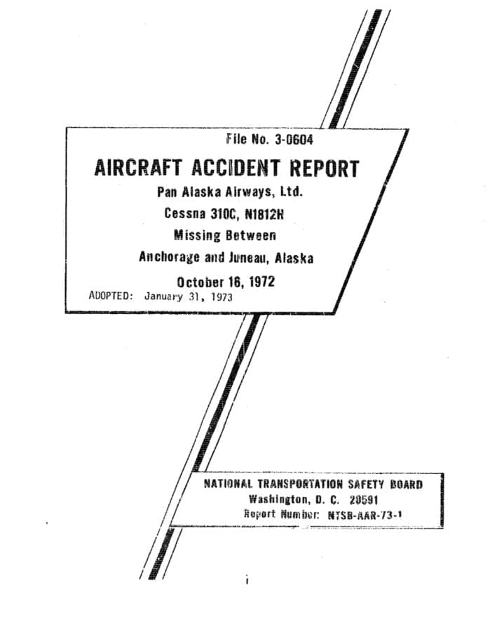 The disappearance of two Congressmen in Alaska : Air Facts Journal