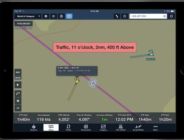 Does ATC care if you see traffic on your iPad? : Air Facts Journal