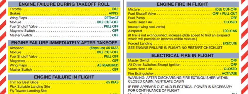 Checklist vs. memory items : Air Facts Journal